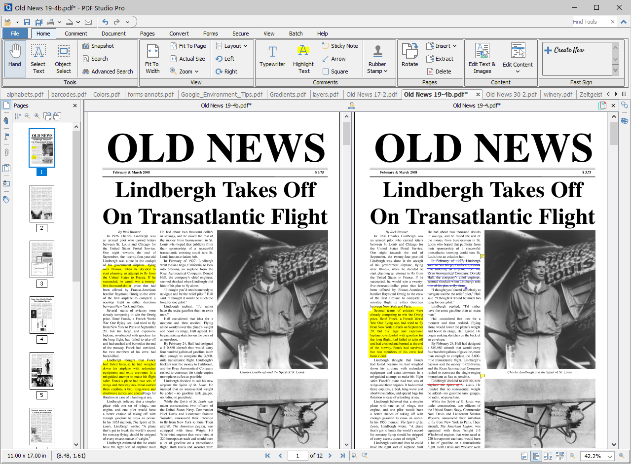 Side By Side Comparison PDF Editor PDF Studio User Guide