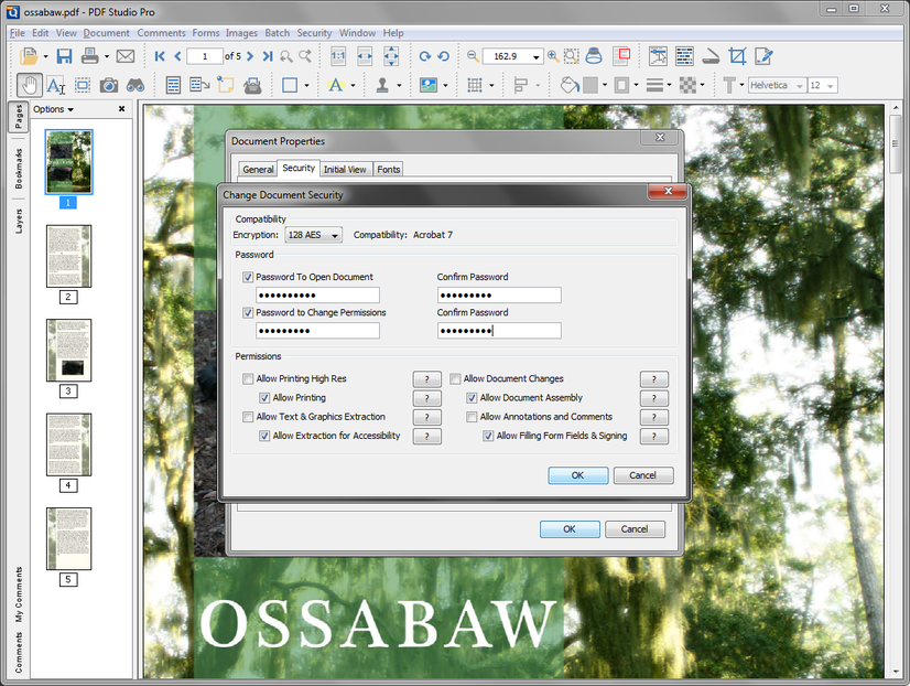 Change Document Security - Qoppa Software - Java PDF Library and Tools